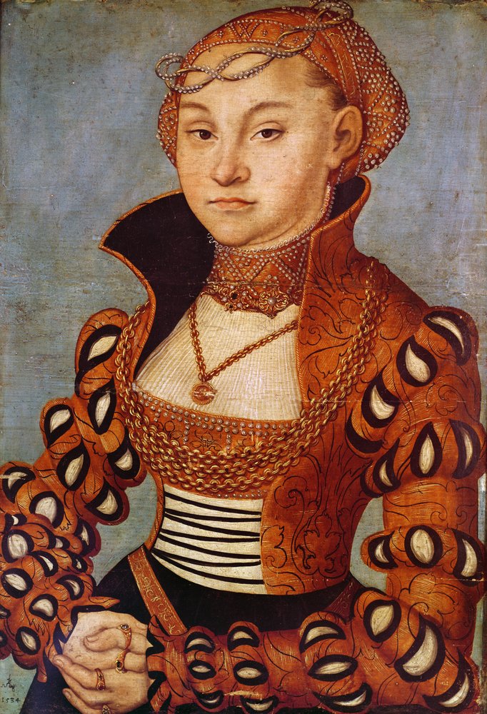 Portrait of a Noble Saxon Woman by Lucas Cranach the Elder
