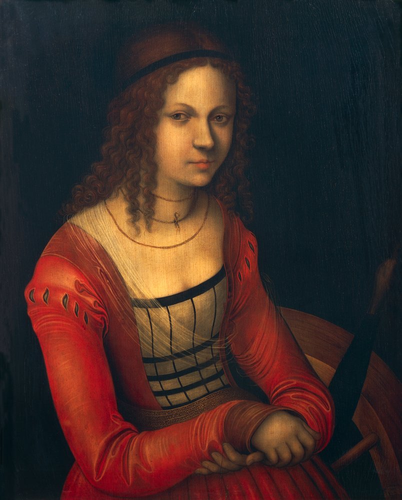 Saint Catherine by Lucas the Elder Cranach: Fine art print