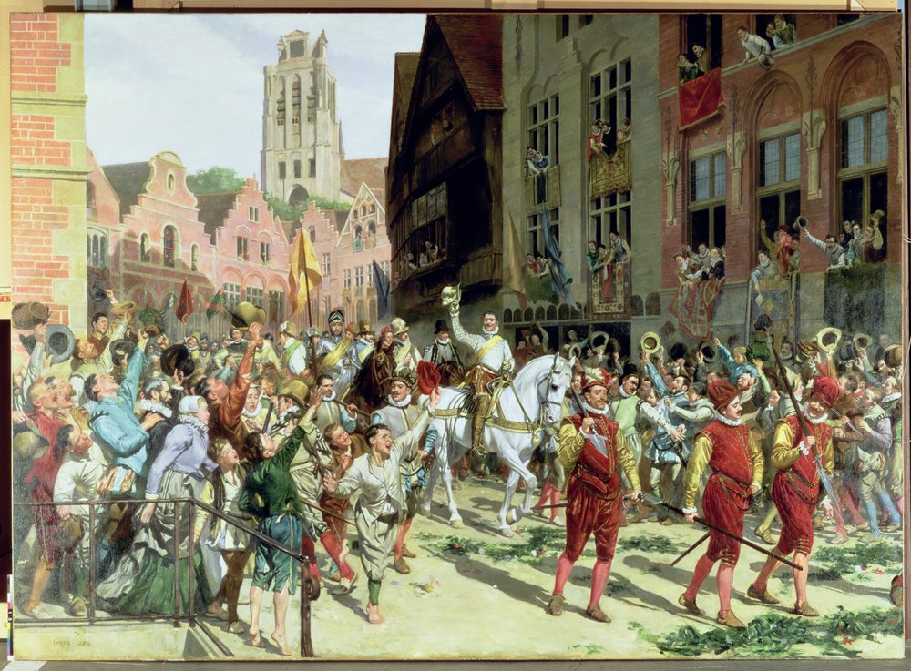 The Triumphal Arrival in Rotterdam of Prince Maurice of Orange-Nassau ...