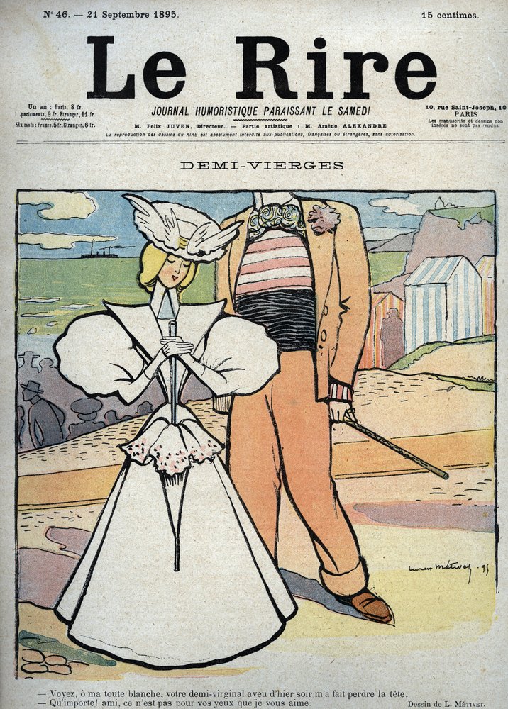 Half Virgins - drawing by Lucien Marie Francois Metivet (1863-1930) for ...