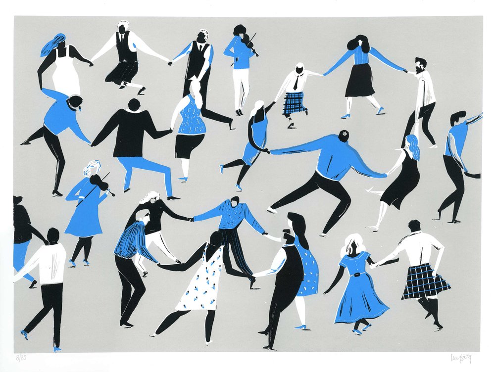 Ceilidh by Lucy Banaji: Highest-quality art reproduction