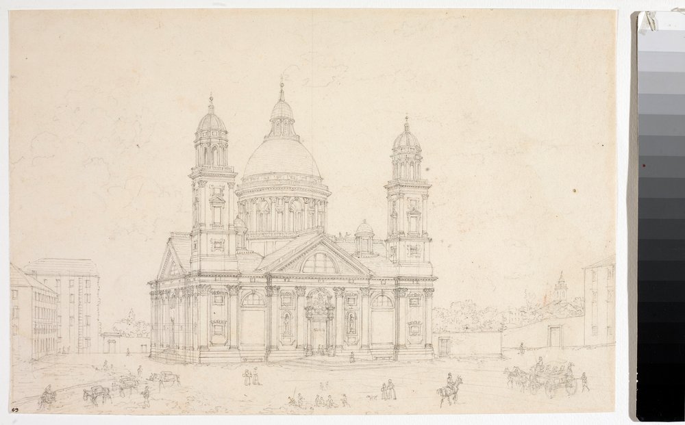 View of the Basilica Santa Maria Assunta di Carignano in Genoa