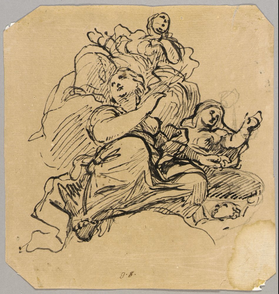 Drawing by Luigi Garzi: Highest-quality art reproduction
