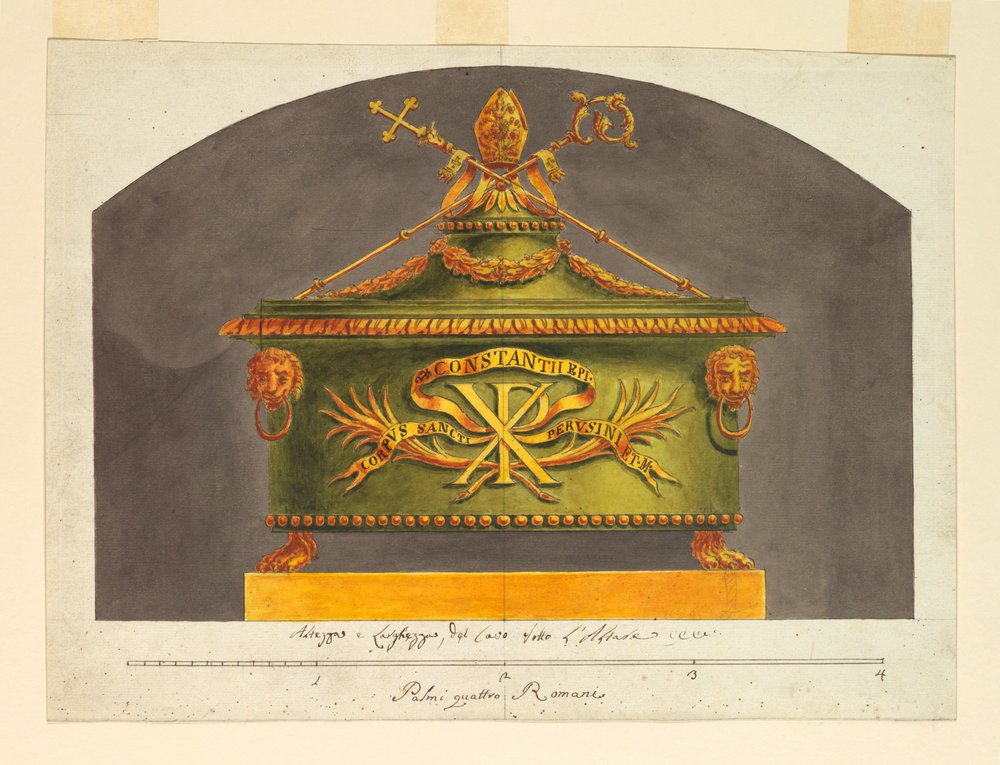 Sarcophagus for the Relic, ca. 1825 by Luigi Righetti