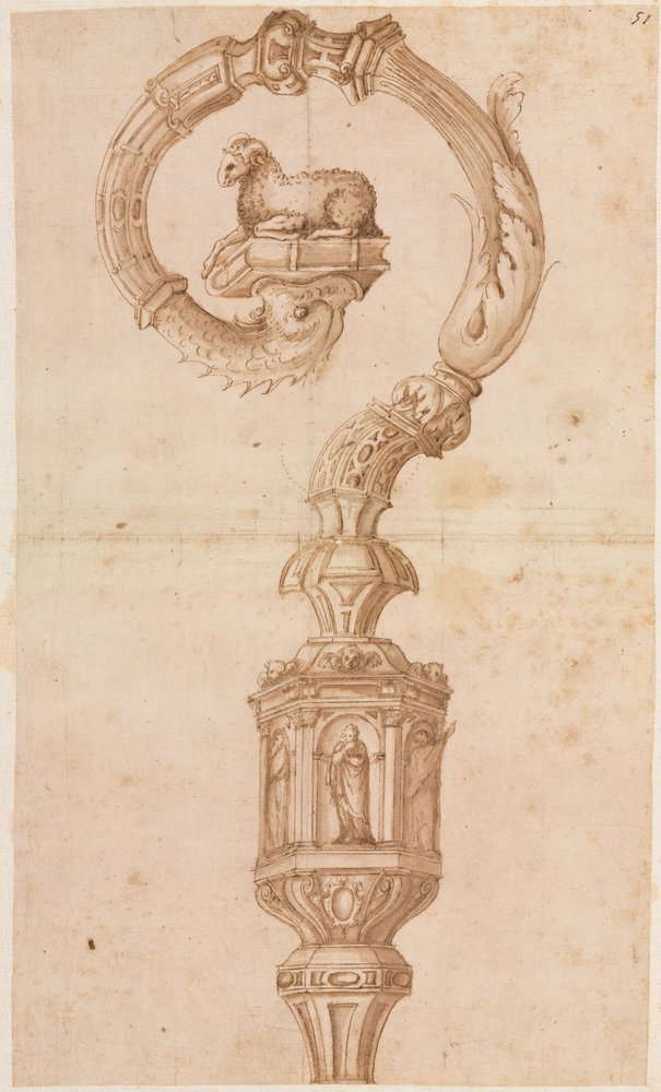 Design for a Crozier by Luzio Romano: Buy fine art print