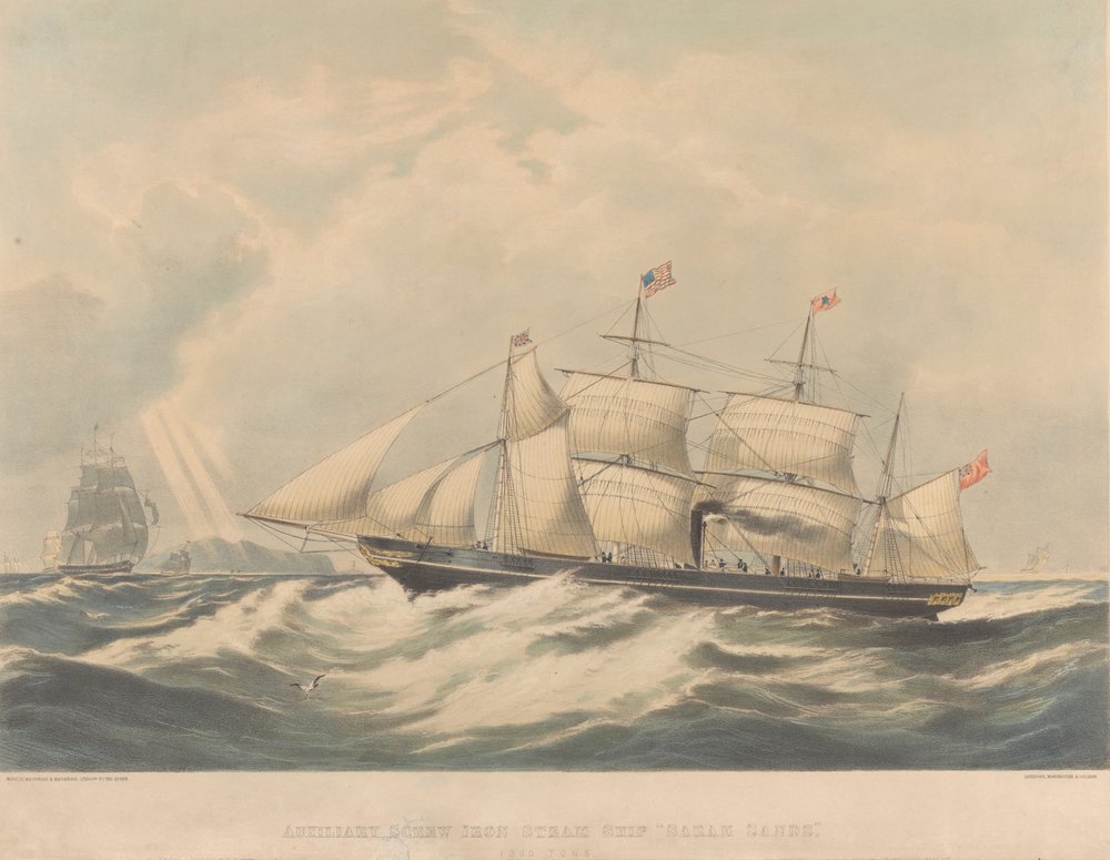 Auxiliary Screw Iron Steam Ship 'Sarah Sands' (1845)