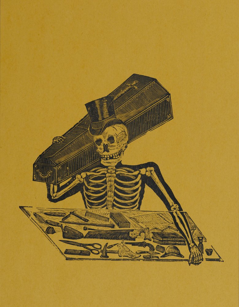 Skeleton Undertaker, from 330 Grabados Originales