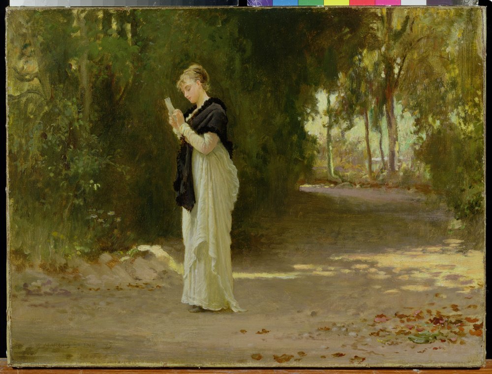 The Love Letter by Marcus Stone: Premium art reproduction