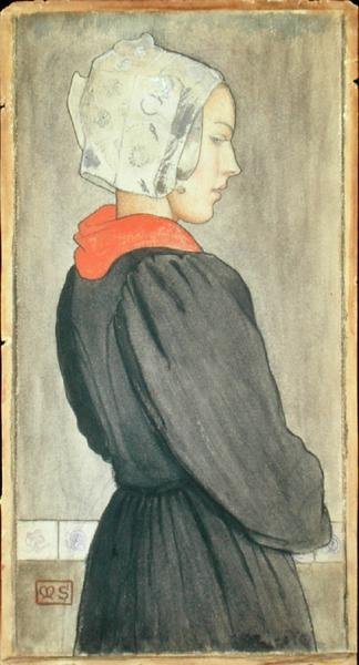Dutch Girl by Marianne Stokes: Buy fine art print