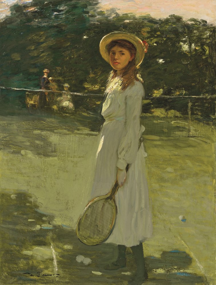 The Tennis Player by Mark Senior: Buy fine art print