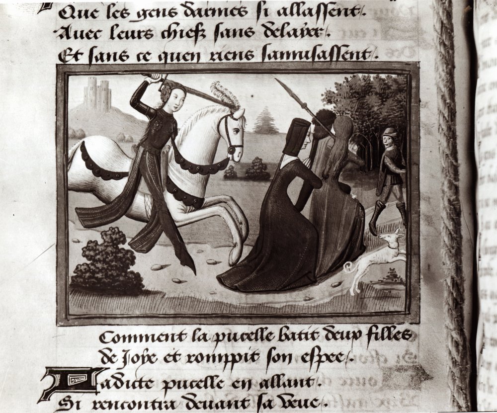 Joan of Arc Driving the Prostitutes from the Army Camp, from Vigils of ...