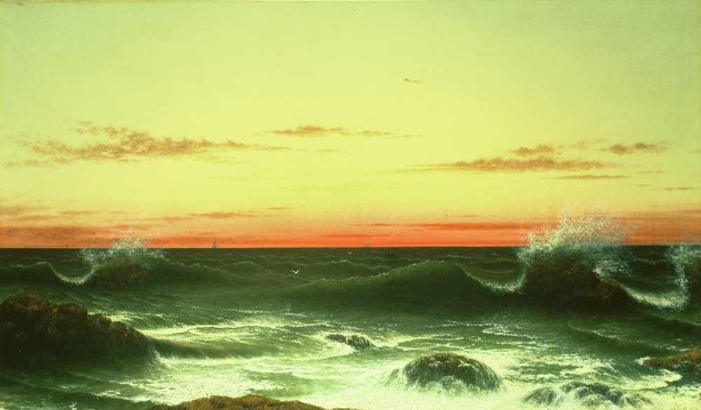 Seascape: Sunset by Martin Johnson Heade: Fine art print