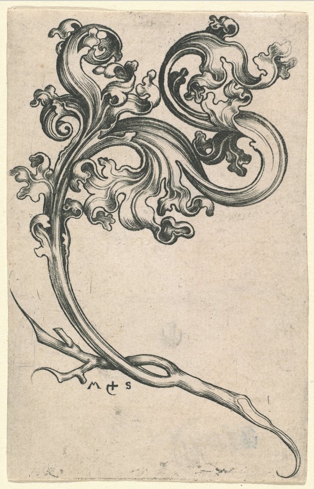 Leaf Ornament by Martin Schongauer: Buy fine art print