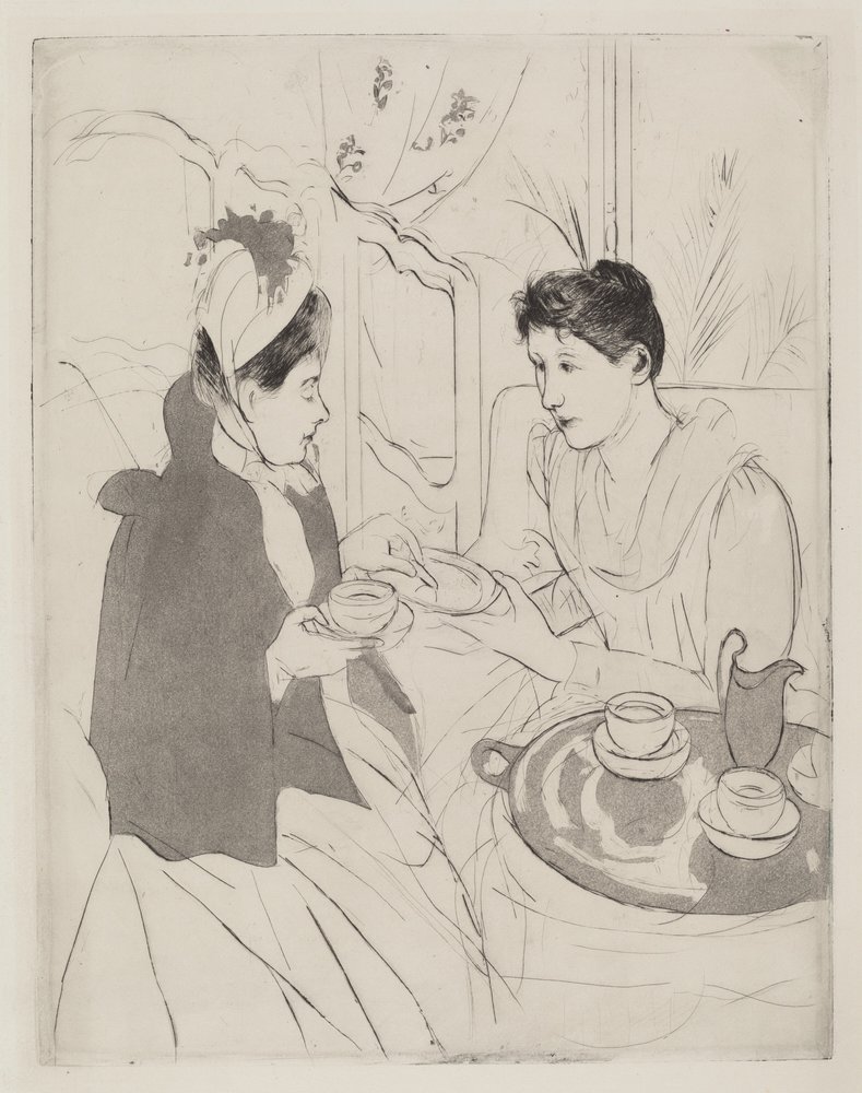Afternoon Tea Party by Mary Cassatt: Buy fine art print