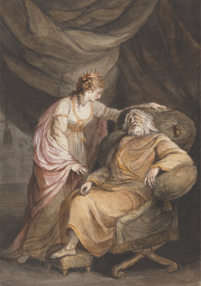 Lear and Cordelia by Mary Hoare: Buy fine art print