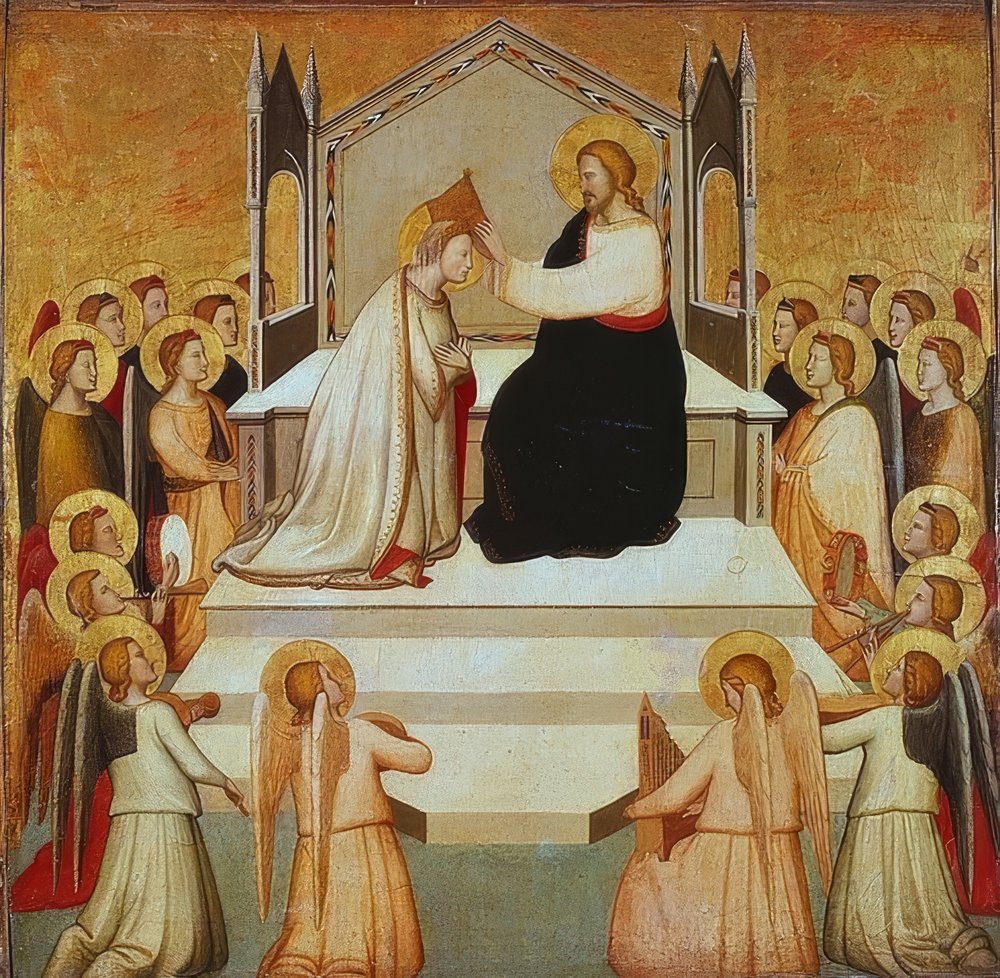 The Coronation of Mary by Maso di Banco: Fine art print
