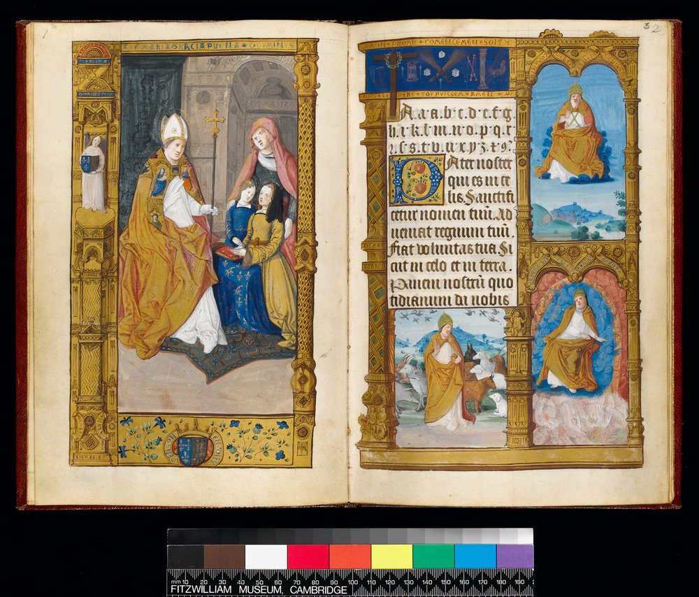Anne of Brittany presented to St Claude, from 'The Primer of Claude of ...