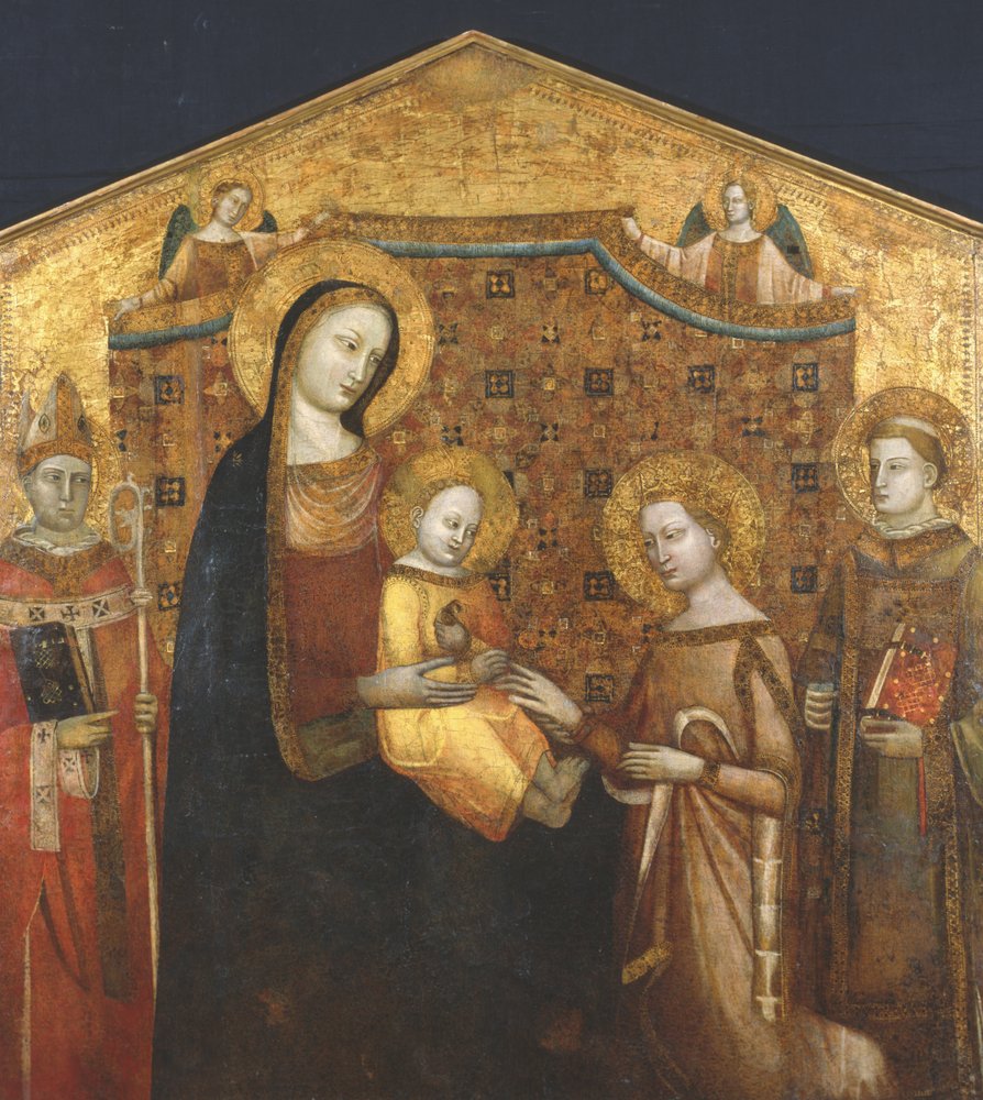 Mystical Marriage of St Catherine of Alexandria, with Saints Zenobio ...