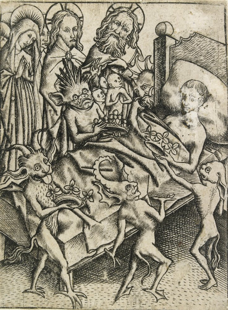 The Temptation of Avarice by Master ES: Buy fine art print