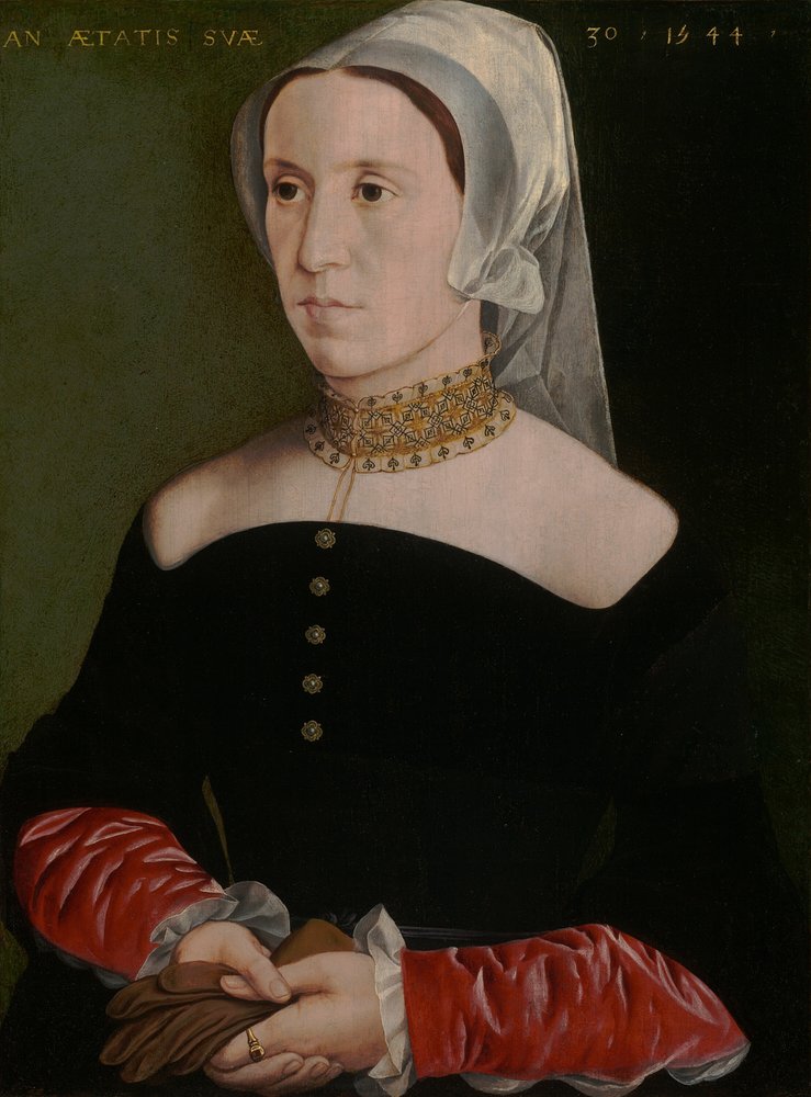 Portrait of a Woman by Master of the 1540s: Fine art print