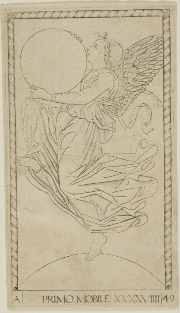 The Angel of the Ninth Sphere, or Primum Mobile, plate 49 from Planets ...