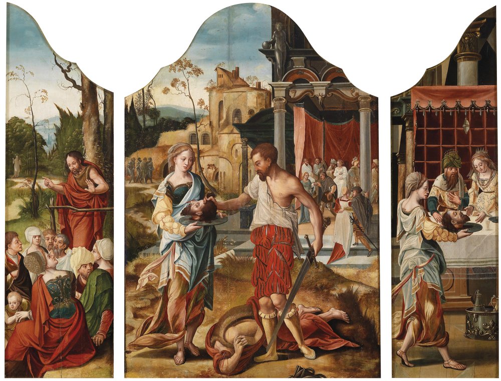 Triptych with Scenes from the Life of Saint John the Baptist
