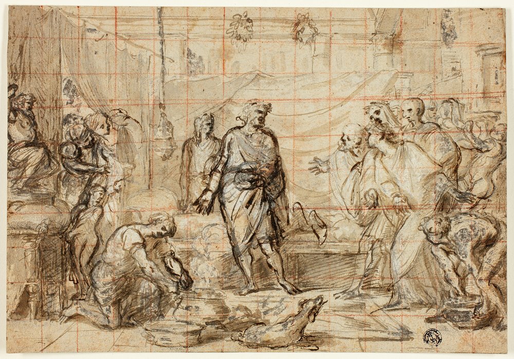 Death of Seneca by Mathieu Ignace van Bree: Fine art print