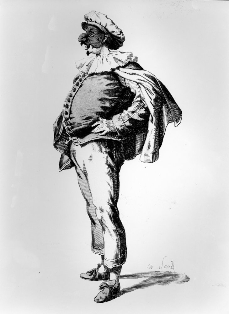 Polichinelle, Depicted in the Stage Costume of 1685