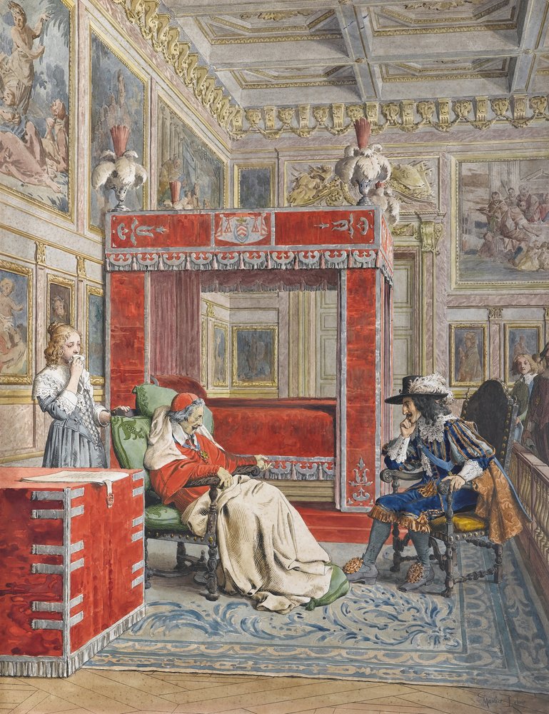 The Death of Richelieu, c. 1900 by Maurice Leloir