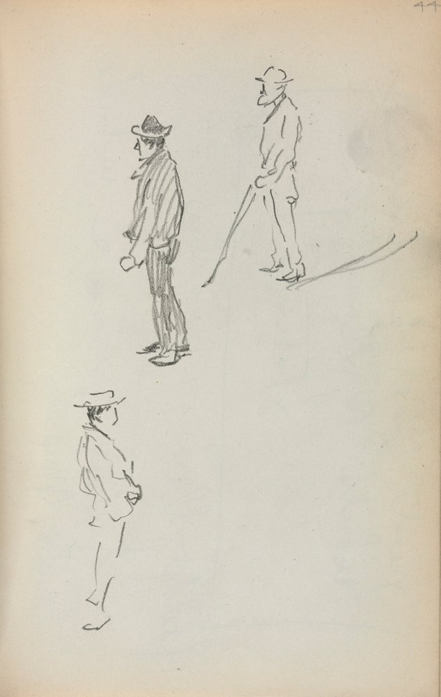 Italian Sketchbook: Three Standing Men