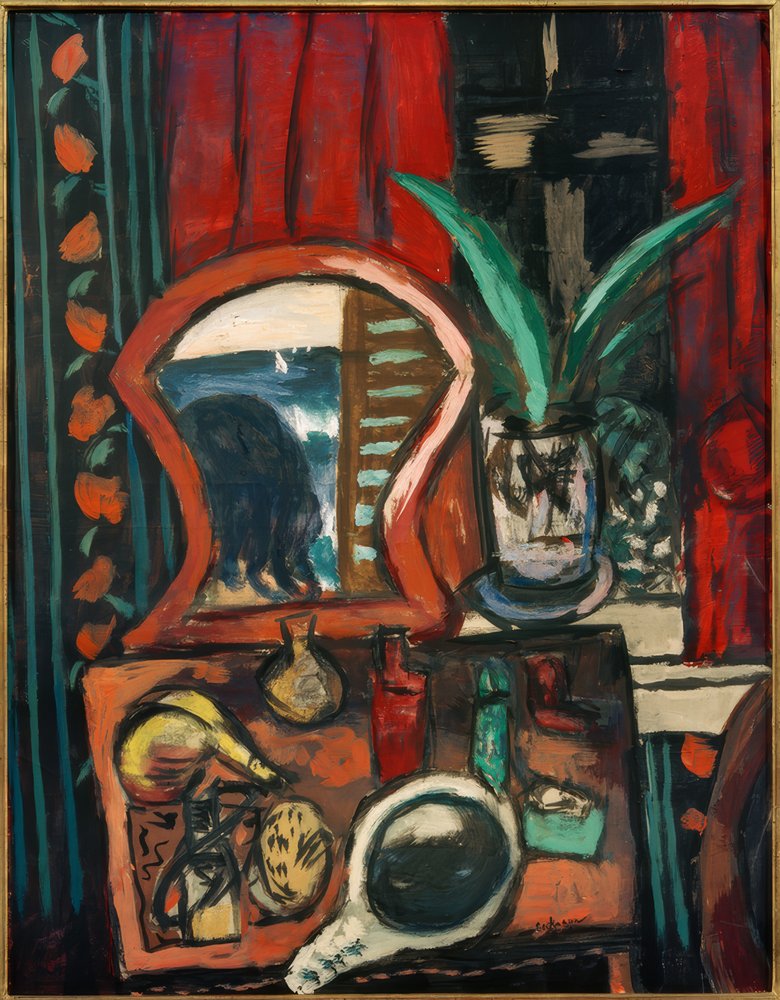 Still Life with Dressing Table by Max Beckmann