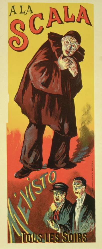 Reproduction of a Poster Advertising 'Mevisto', at La Scala
