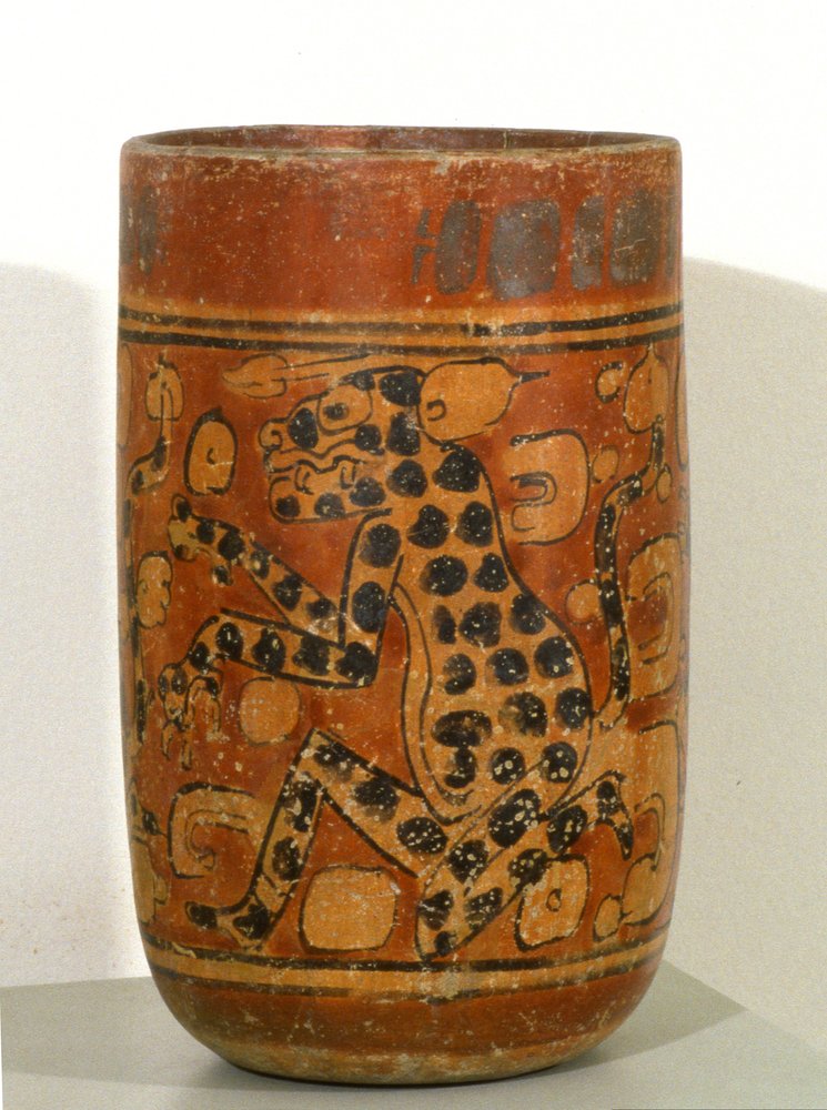 Funerary Vase by Mayan: Highest-quality art reproduction