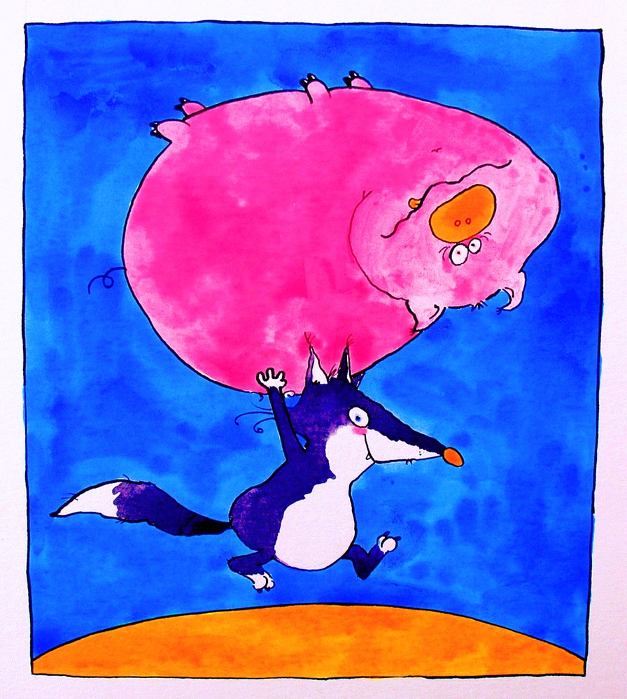 Wolf and Pig by Maylee Christie: Buy fine art print