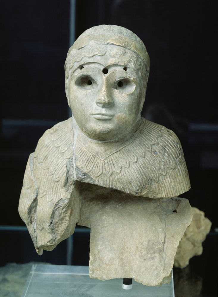 Statuette of a Woman with Shawl, Akkadian Period