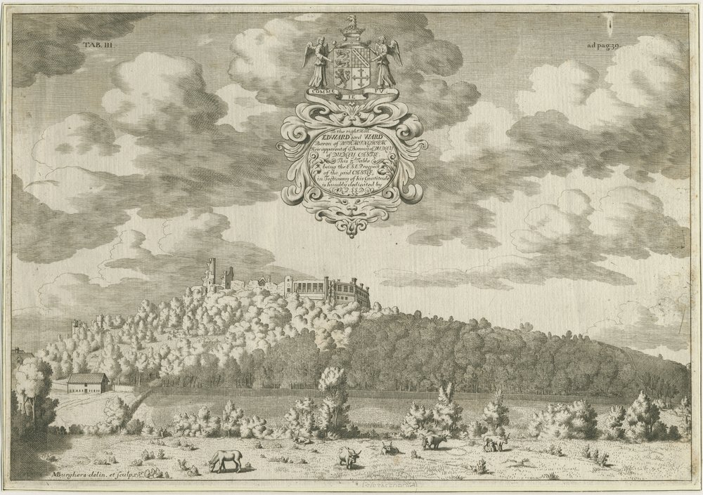 Dudley Castle (engraving) by Michael Burghers