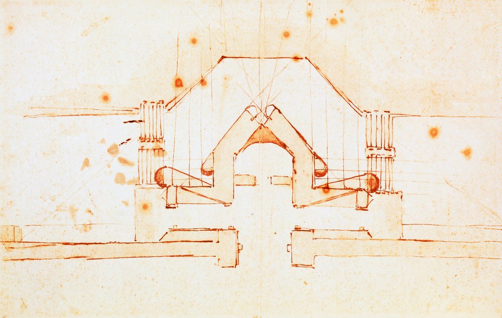 Drawing of Fortifications for Florence, design by Michelangelo ...