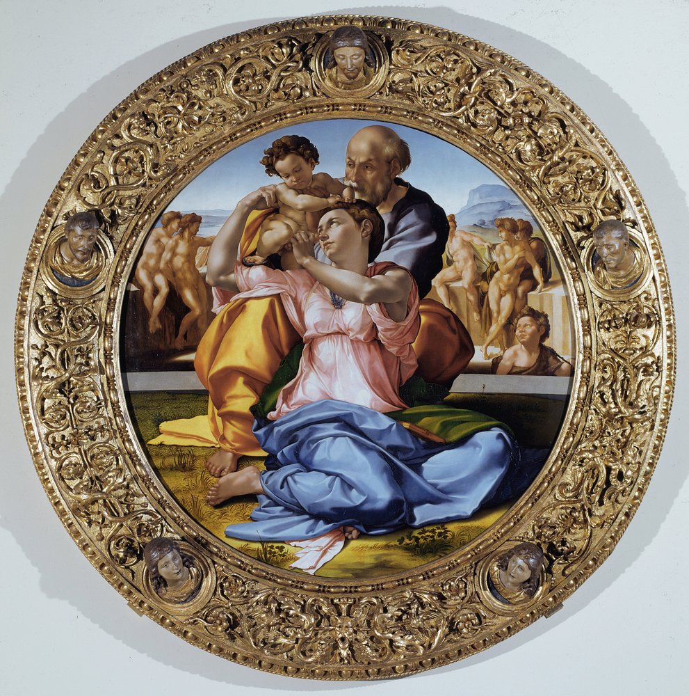 Tondo Doni: The Holy Family with Saint John the Baptist Child