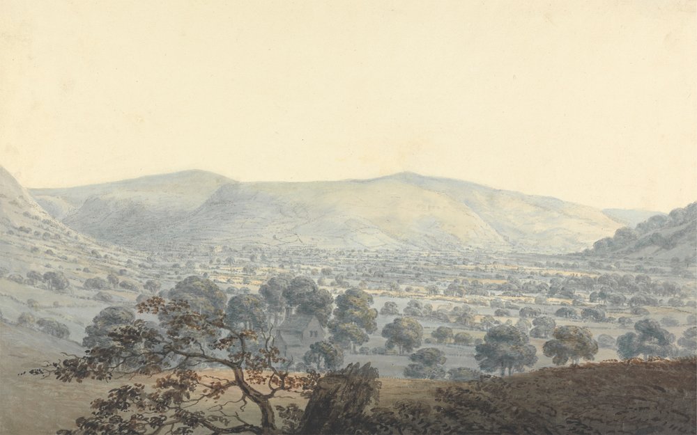 Distant view of Llandrillo by Moses Griffith