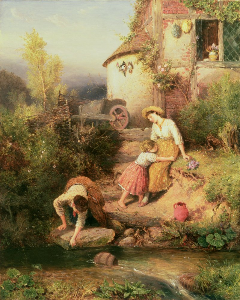 The Brook by Myles Birket Foster: Buy fine art print