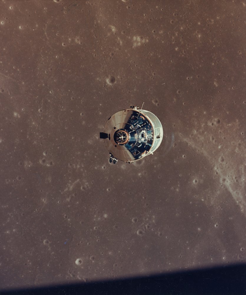 Apollo 11 Command and Service Modules Photographed from the Lunar ...