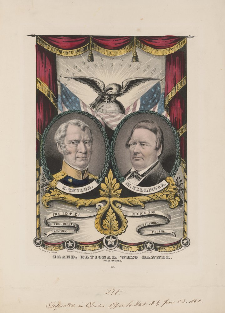 Grand National Whig Banner by Currier and Ives