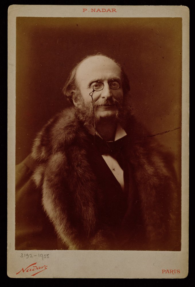 Jacques Offenbach, German composer, portrait photograph