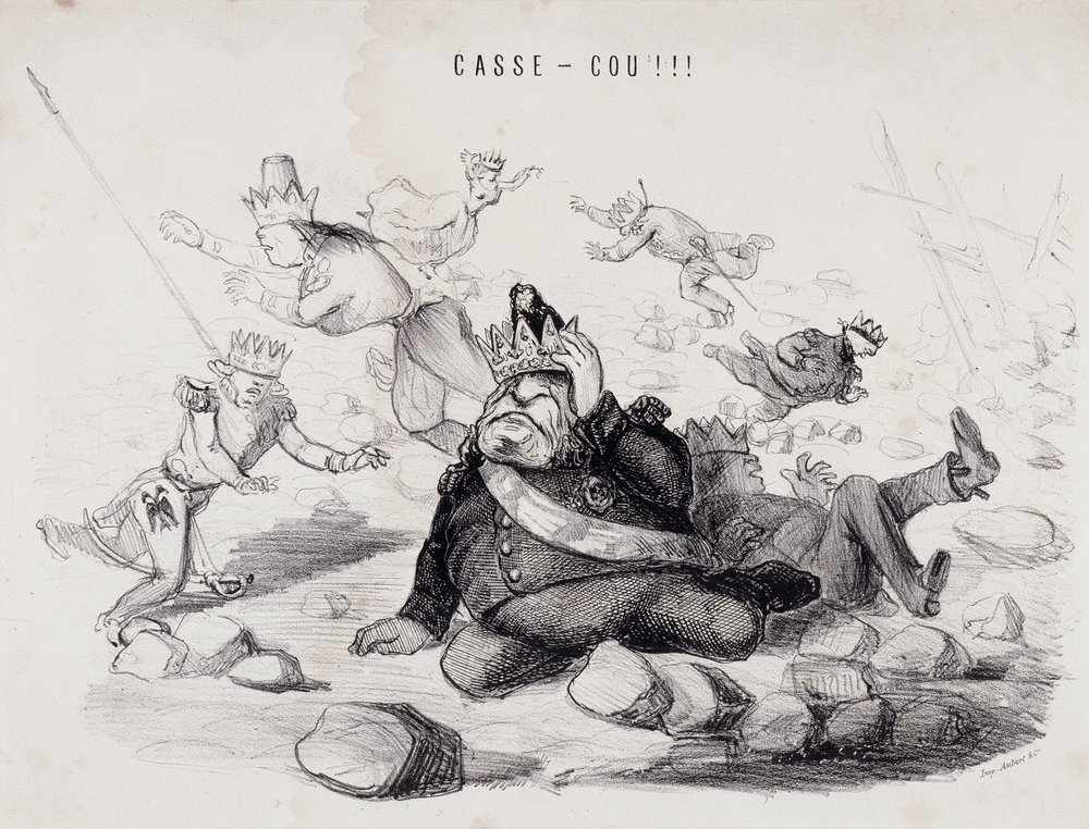 Dareneck!!! (Neck break). Lithograph by Gabriel Aubert, printer in ...