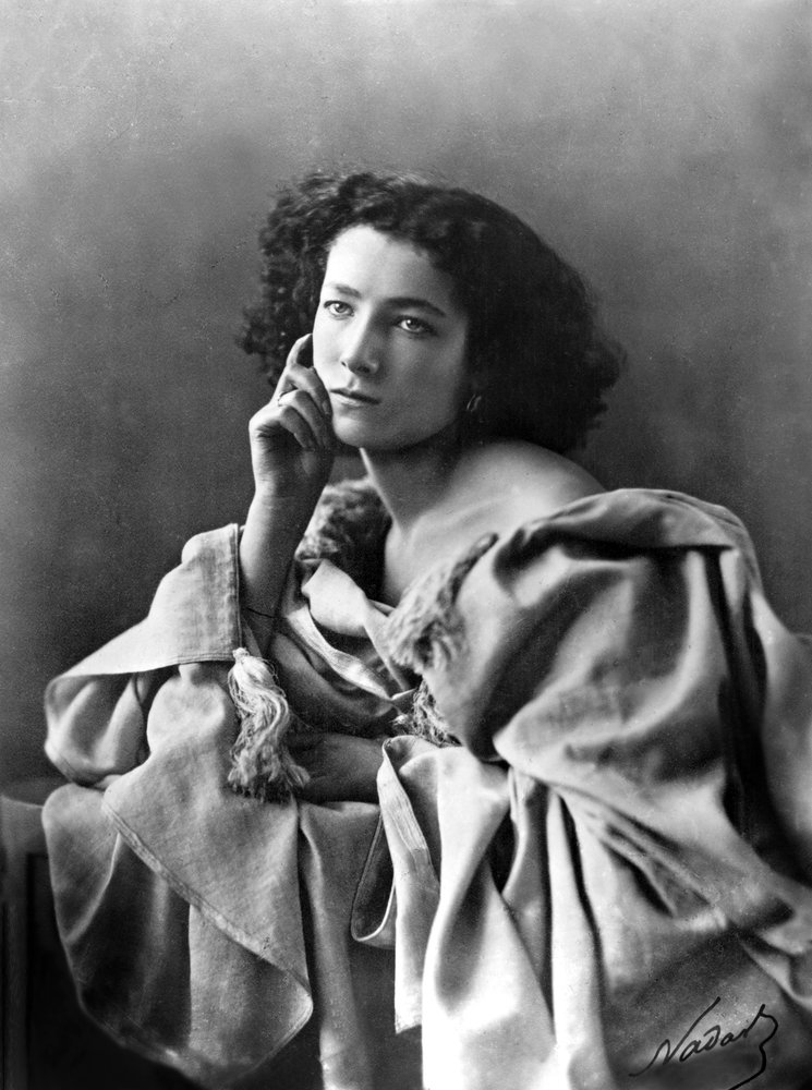 French actress Sarah Bernhardt, photo by Nadar by Nadar