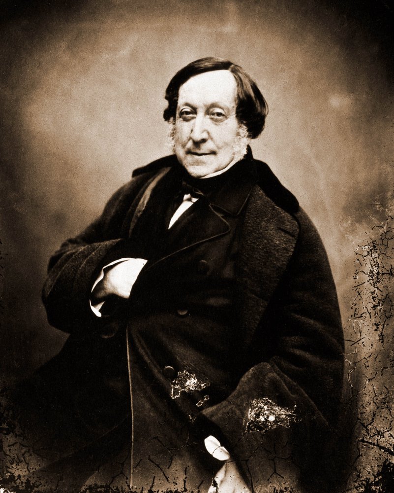 Portrait of Gioachino Rossini, composer by Nadar