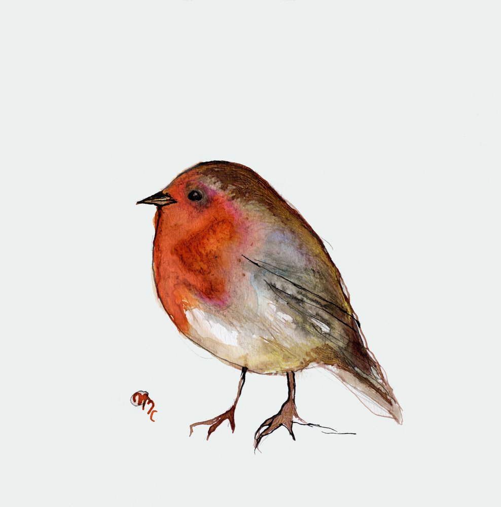 Fat Robin by Nancy Moniz Charalambous: Buy fine art print