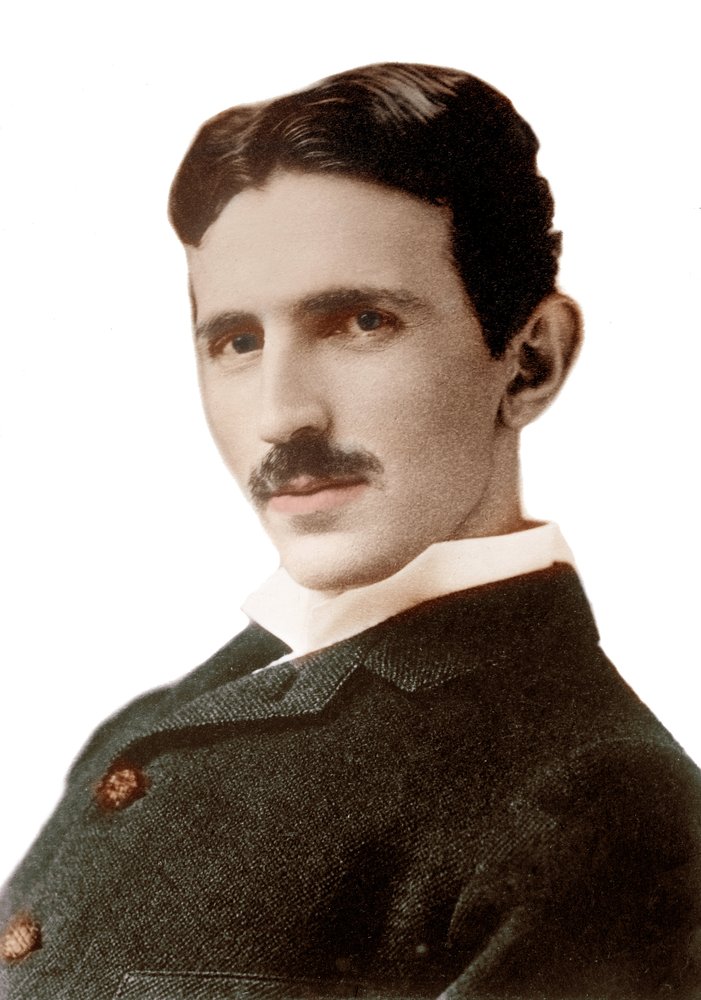 Portrait of Nikola Tesla - Croatian-born Serb engineer, physicist and ...