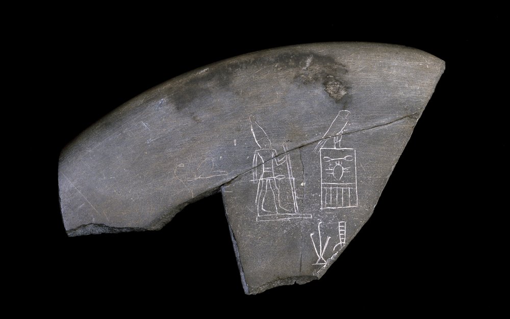 Fragment of Inscribed Stone Bowl, c.3285 BC