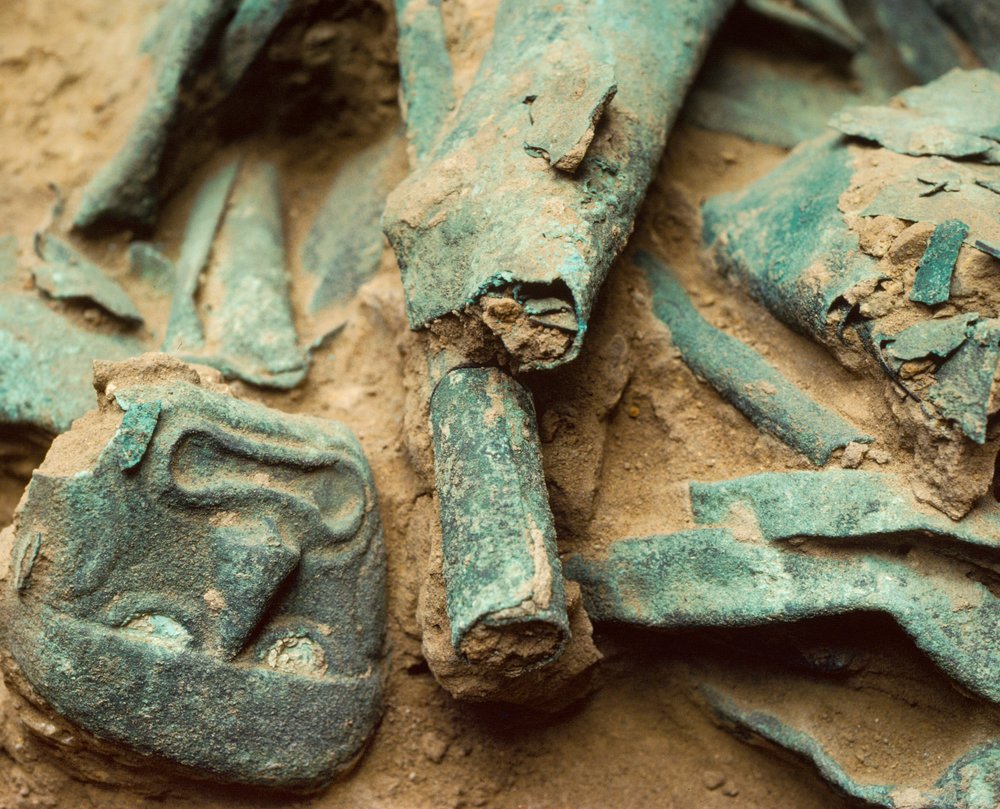 Gilded Copper Treasure Buried in the Moche Royal Tomb of Lord of Sipan